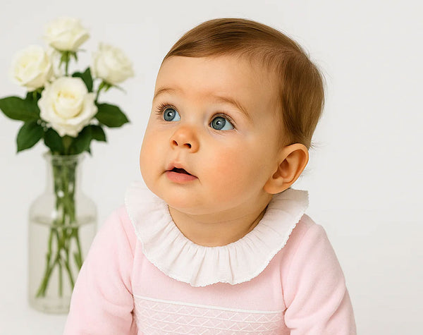 Boys Bear Red Peter Pan Romper Suit